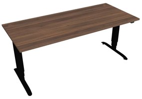 Elektr. nastavitelný stůl 180x80 - HOBIS MOTION MS 3 1800 Dekor stolové desky: ořech, Barva kovové podnože: černá