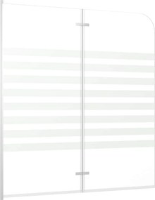 Sprchový kout 120 x 140 cm tvrzené sklo pruhovaný 146225