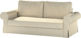 Potah na pohovku IKEA Backabro,  3-místná, rozkládací barva béžová látka lesklé, pletený vzor, vzorované