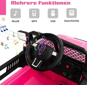 Costway 12 Vozidlo pro děti na baterie Elektrické dětské vozidlo s dálkovým