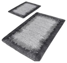 Černo-šedé koupelnové předložky v sadě 2 ks 60x100 cm – Mila Home