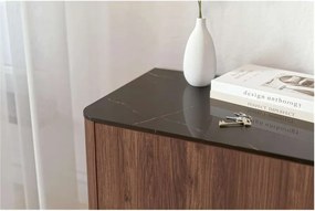 TV stolek Linos I, ořech warmia / černá