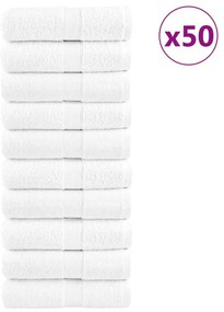 Prémiové ručníky pro hosty SOLUND 50 ks bílé 30x50 cm 600 g/m² 137123