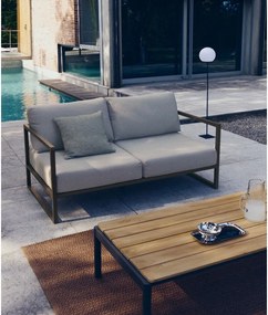 Zahradní konferenční stolek z teakového dřeva 63x149 cm Sorells – Kave Home