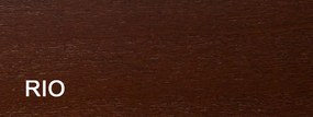 Krajča Manželská postel z masivu Frontera 180 x 220 cm (dub) Povrchová úprava: Bezbarvý olej OSMO, Druh dřeva: Dub, Barva čalounění: Hnědá