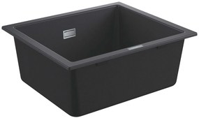 Grohe - Kompozitní dřez K700 s odtokem, 53x46 cm, granitová černá 31654AP0
