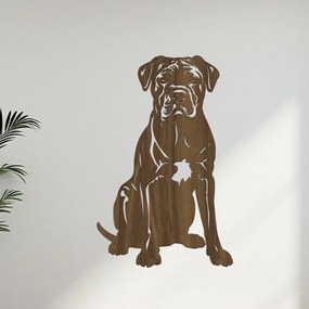 dřevo života Dřevěný obraz Cane Corso Zvolte rozměr (cm): 39x60, Zvolte barvu dekoru: Ořech