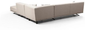 Designová rohová sedačka Kessya béžová - levá