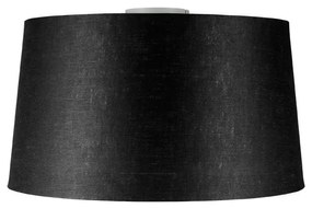 Moderní stropní svítidlo matně bílé s černým odstínem 45 cm - Combi