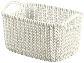 Koš čtver. xs knit 3l 226394 krém.