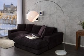 Stojací lampa Big Bow bílá 185 - 205 cm