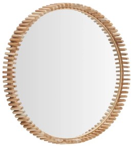 Dřevěné závěsné zrcadlo Kave Home Polke 80 cm