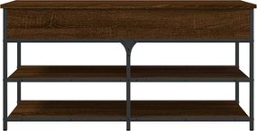 vidaXL Lavice s botníkem 100x42,5x50 cm kompozitní dřevo [839037] Barva: šedá sonoma
