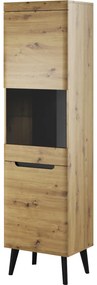 Nábytek do obývacího pokoje NARDI 1 dub artisan / černý