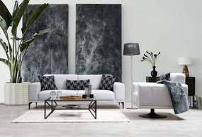 Hanah Home Třímístná pohovka NIKEA světle šedá nastavitelná 560ARE1710