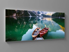 Liox XXL Obraz Lodě v italském jezeře Rozměr: 250 x 125 cm