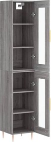 Skříň highboard šedá sonoma 34,5 x 34 x 180 cm kompozitní dřevo 3199423