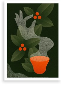 Adriana Vala kávový plakát – Čerstvý šálek kávy