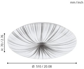 Eglo 98326 - LED Stropní svítidlo NIEVES LED/30,8W/230V