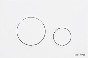 SCHWAB, SCHWAB VELA ovládací tlačítko, 247x165 mm, bílá matná, P47-0131-0400
