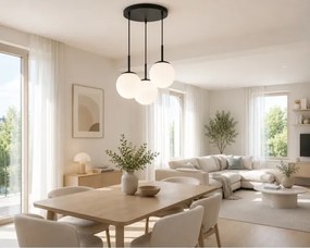BRILAGI - Lustr na lanku MILO 3xE27/60W/230V černá