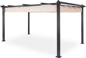 Blumfeldt Pantheon, pergola, přístřešek, 3 x 4 m, hliník, stříška proti slunci, polyester