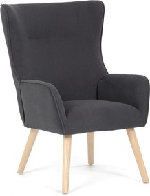Relaxační křeslo ušák SIRI - šedý manšestr