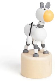 Bigjigs Toys Dřevěná mačkací zvířátka Safari Zebra
