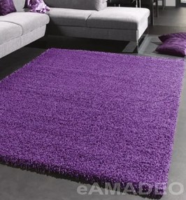 Kusový koberec Shaggy Plus 901 lilac - 200x200