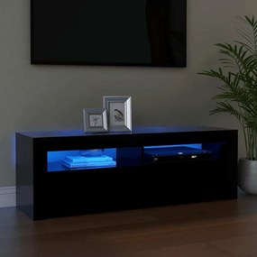 vidaXL TV skříňka s LED osvětlením 120x35x40 cm [804315] Barva: Černá