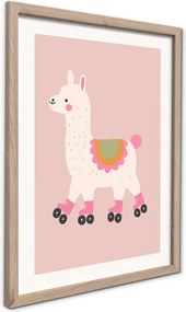 Dětský obrázek 30x40 cm Roller Llama – Styler