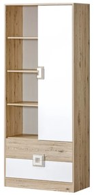 Dětský pokoj LENOX s dvoudveřovou šatní skříní; 4 varianty Barva: šedá