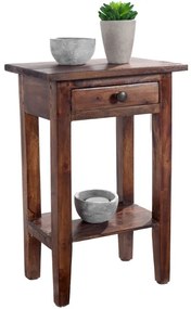 Moebel Living Mahagonový odkládací stolek Rhodos 33,5 x 52,5 cm