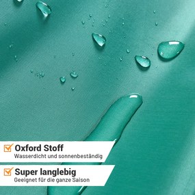 Costway 243 cm plážový slunečník hliníkový sklopný - barevný, barvitý