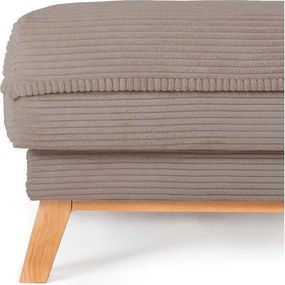 Taupe manšestrová podnožka Tori – Bonami Selection