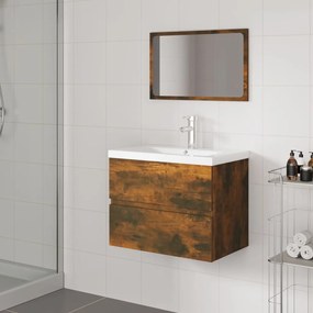vidaXL Set koupelnového nábytku dřevotříska [3071586] Barva: bílá s vysokým leskem