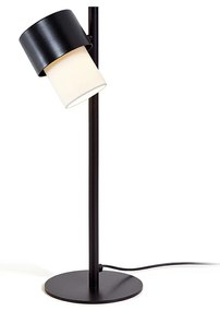 Směrovatelná stolní lampička Kan Table Barva nohy: Černá, Dekor: Bavlna bílá