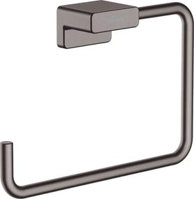 Hansgrohe AddStoris, kruh na ručník, kartáčovaný černý chrom, HAN-41754340