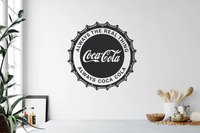 Lepy.cz Samolepka na zeď Coca Cola Velikost (šířka x výška): 40x40cm, Barevná varianta: Světle hnědá