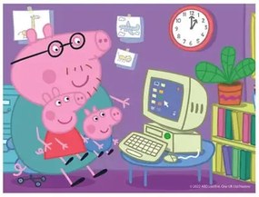 DINO Dřevěné obrázkové kostky Peppa Pig 12 kostek / od 3 let