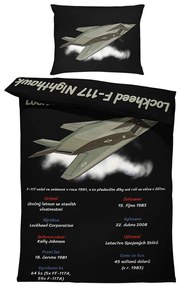 Povlečení F-117 Nighthawk (Rozměr : 1x150/200 + 1x60/50)