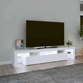 TV skříňka s LED osvětlením bílá 200x36,5x40 cm 3152810