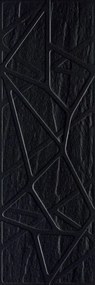Ceramika Paradyz Obklad Titanium Nero Kratka Struktura Rekt. 75x25 - 158096