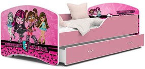 Dětská postel s obrázkem IVAN 160 x 80 cm - MIDNIGHT SCHOOL
