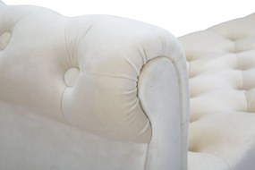 Lavice Paris 120 cm samet béžová/zlatá
