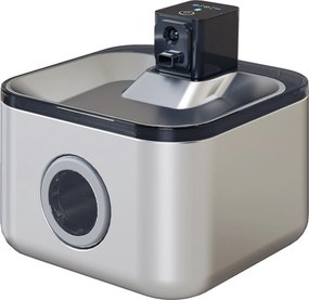 PawHut Automatická nerezová fontána na vodu pro kočky 4,2L bez kabelu, s LED indikátorem, ultra tichým čerpadlem, 4 000 mAh baterií, USB nabíječkou, s