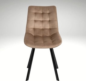Vikio Jídelní set pro 4 osoby 160x90 cm dub noha X béžová židle VJS236-4BE-S