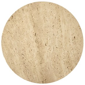 Konferenční stolek Traverso 45 cm travertin/bílý