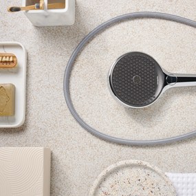 Hansgrohe Designflex, textilní sprchová hadice 1600 mm, chromová, HAN-28260000