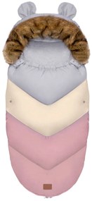 Tutumi Teddy PRO-V, dětský spací pytel 90x50 cm, pastelová růžová, NAZ-12308
